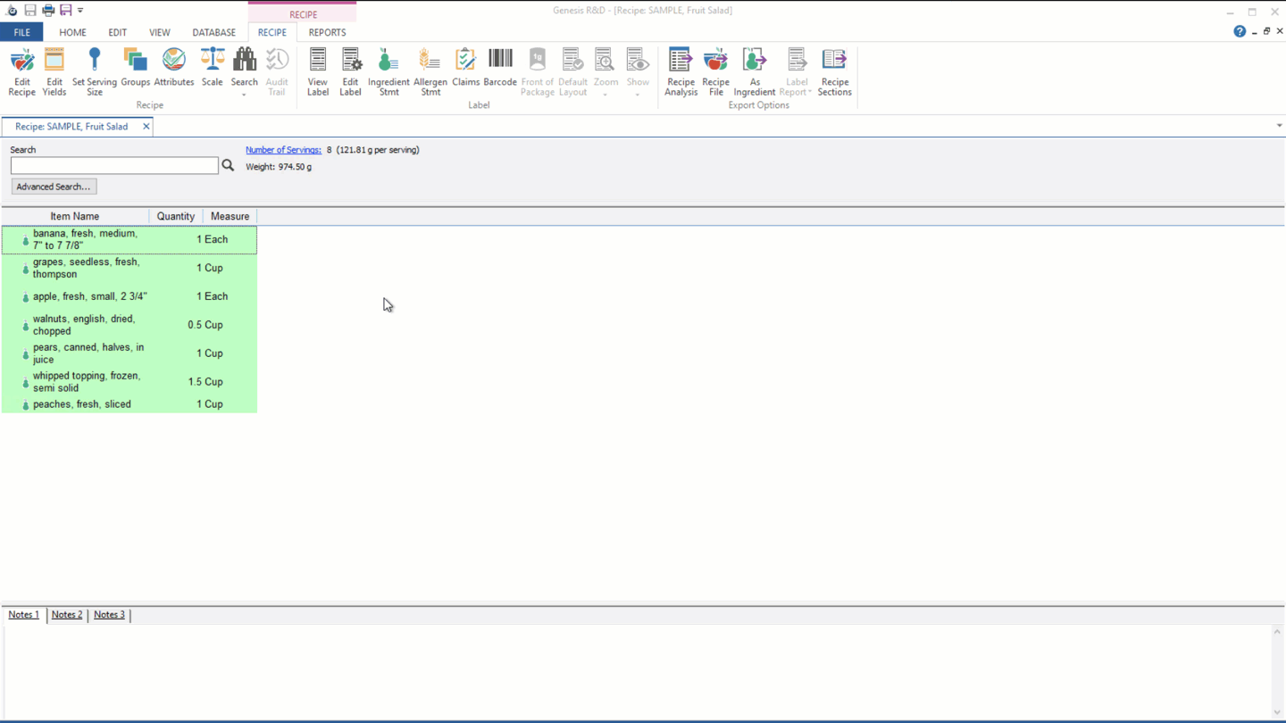 How To Compare Recipes Side-by-Side | ESHA Research
