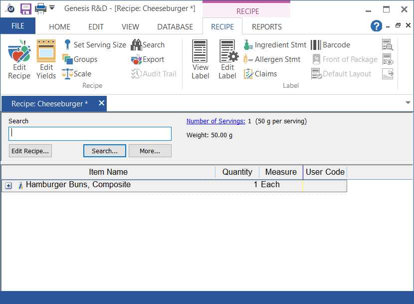 Using the Composite Ingredient™ Feature in Genesis R&D Foods | ESHA ...
