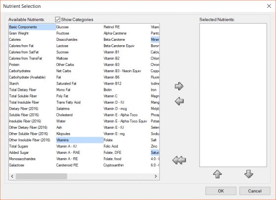Making Effective Use of Your Nutrient List | ESHA Research