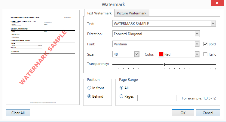 How to Add a Watermark to Your Supplement Analysis Reports | ESHA Research